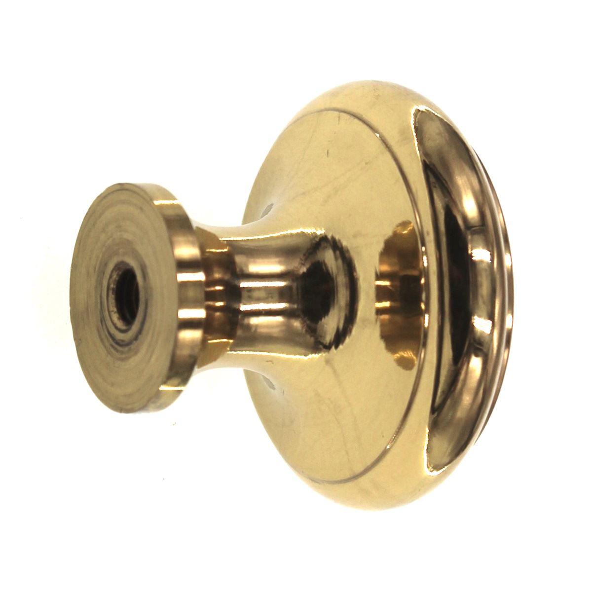 Belwith Keeler Period Brass 1 1/4" Ringed Solid Brass Cabinet Knob P91 – Westwoods Cabinet Hardware