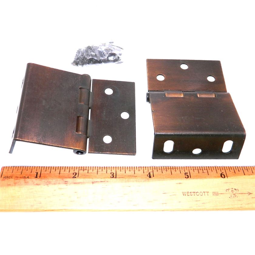 Pair Stanley Bronze Mortise Full Inset Heavy Duty Hinge For 1 3/8" Doo ...