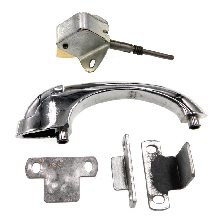 Vintage Stanley Bright Chrome Push Button Cabinet Latch Pull 4224-CM ...