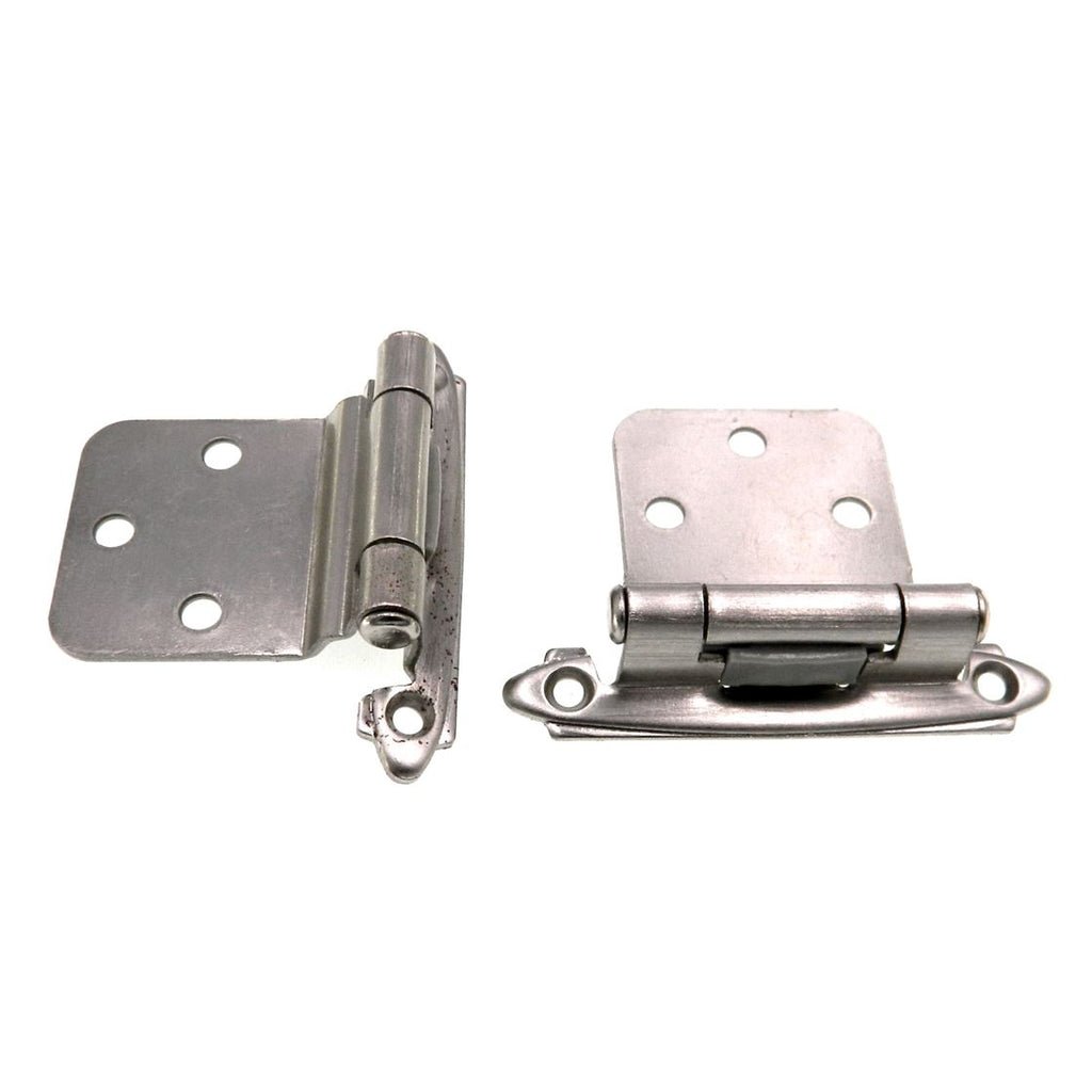 Pair Satin Nickel Reverse Bevel Hinges Self-Closing AP 503-SN ...