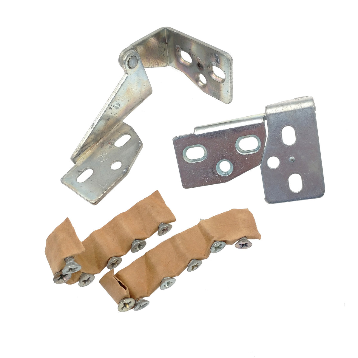 Set Amerock Perma-Brite Zinc Concealed Overlay Pin Knife-Pivot Hinges ...