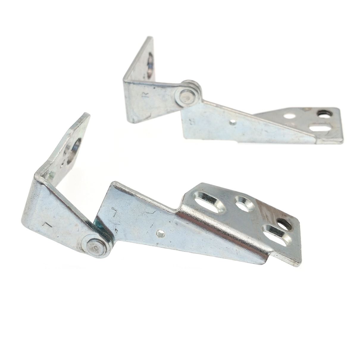 Set Amerock Perma-Brite Zinc Concealed Overlay Pin Knife-Pivot Hinges ...