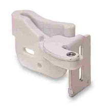 Amerock Marathon CM2606-W White 1/2" Overlay Self-Latching Knife Hinge ...