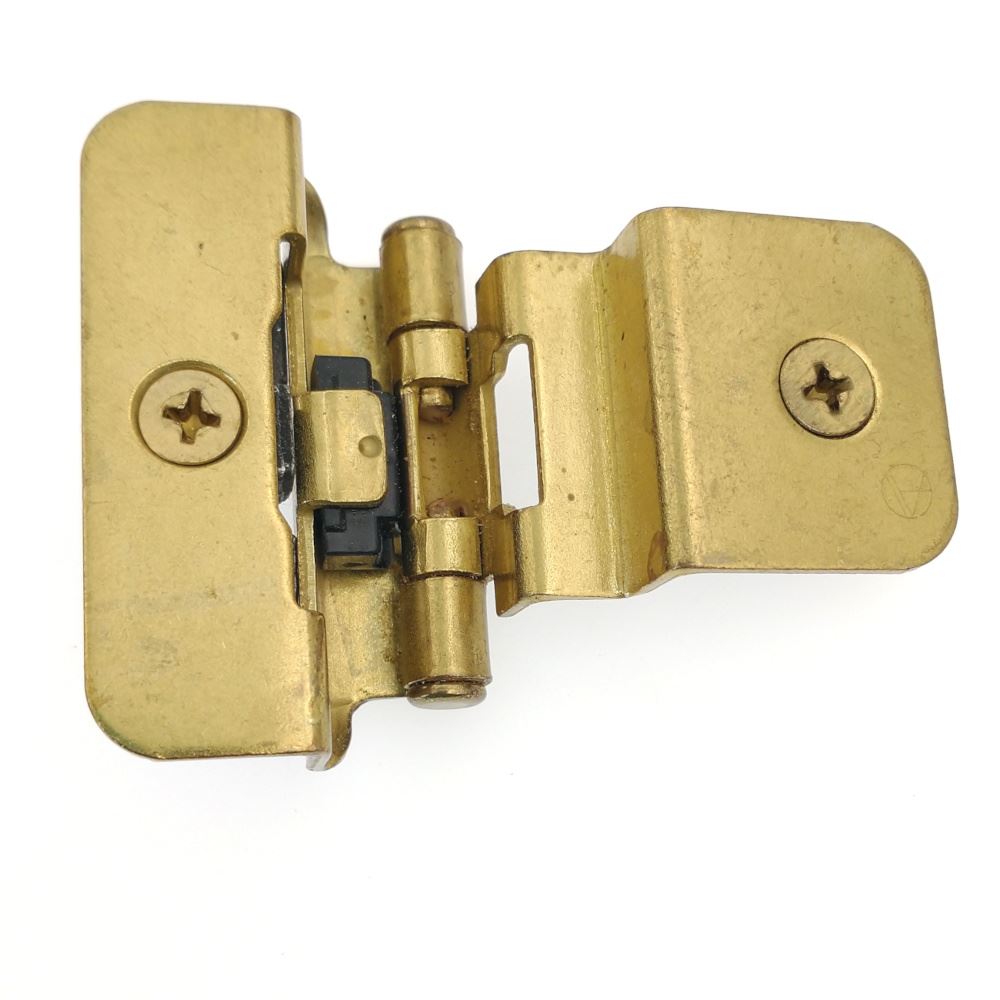Amerock Double Demountable Cabinet Hinge 3/8" Inset Polished Brass CM8 ...