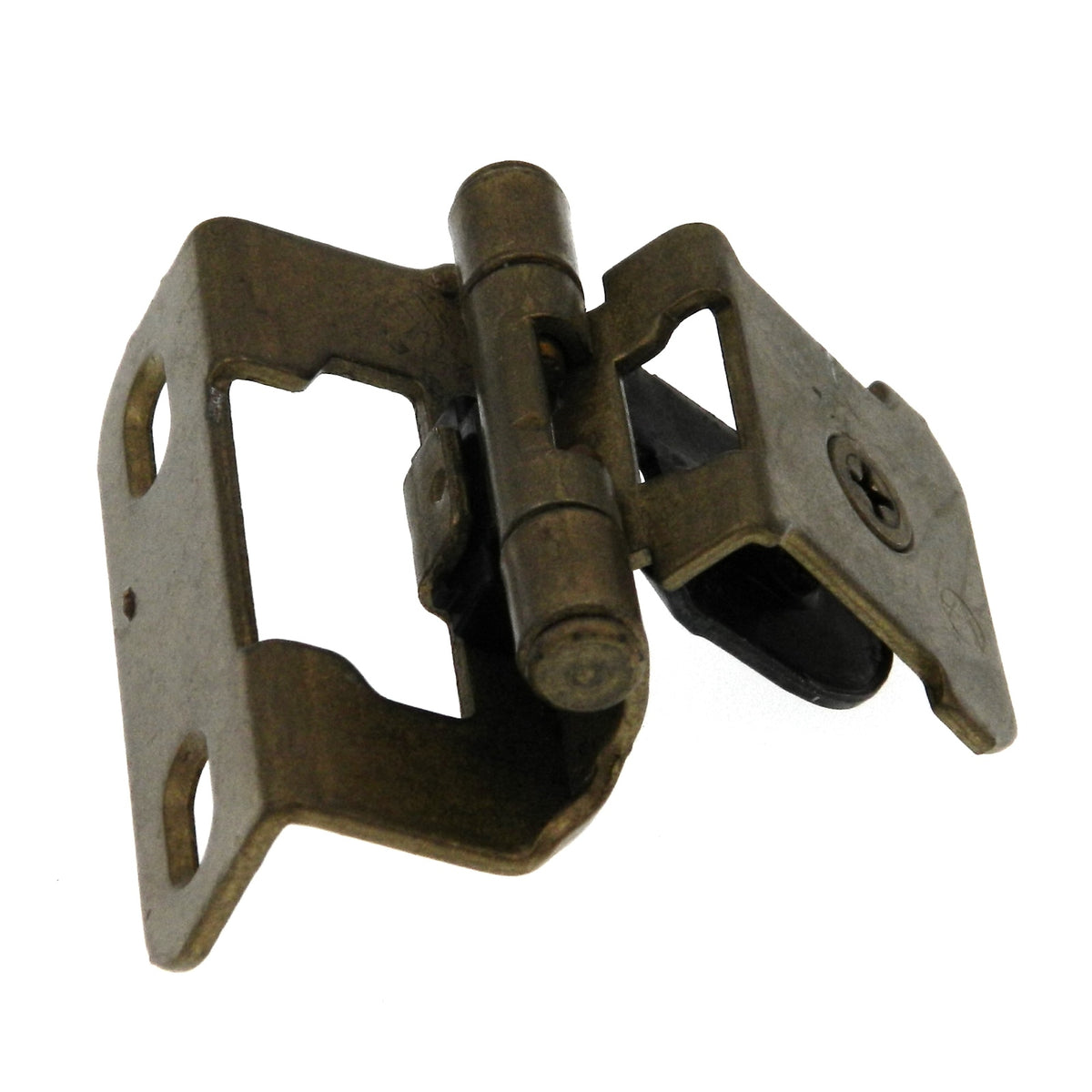 Single Demountable Cabinet Door Hinge 3/8" Overlay Burnished Brass CM8 ...