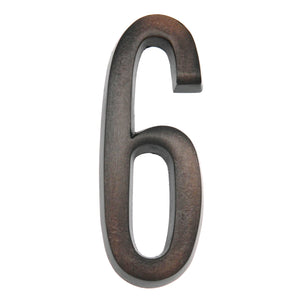 Warwick White Custom Arch House Number Plaques with Bronze Address Num ...