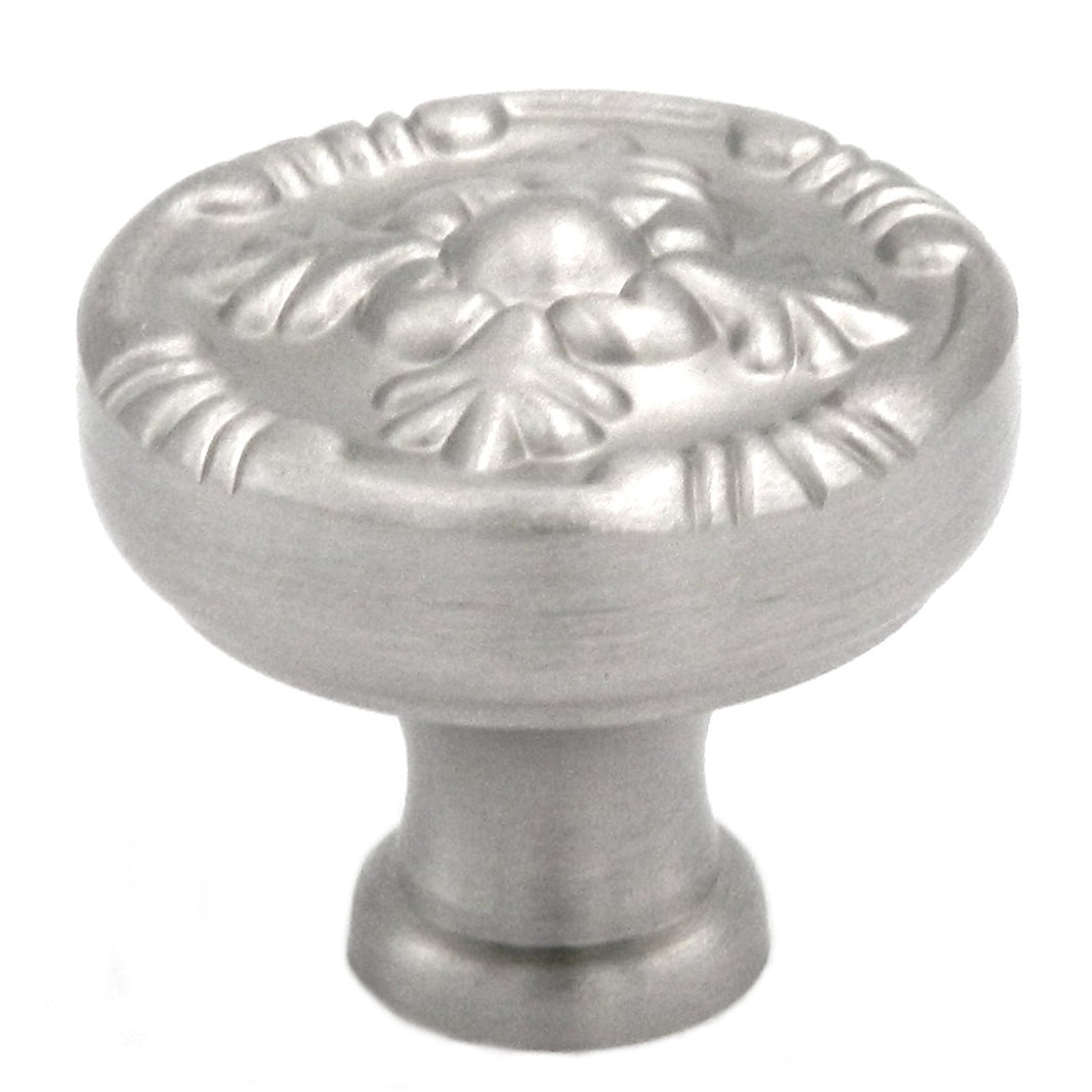 Belwith Keeler Richelieu 1 1/4" Satin Nickel Round Ornate Solid Brass ...