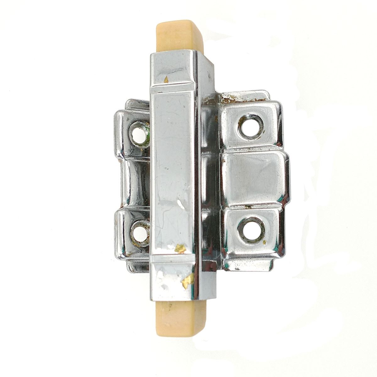 National Brass Art Deco Chrome Cabinet Pinch Latch Catch 3/8" offset N ...
