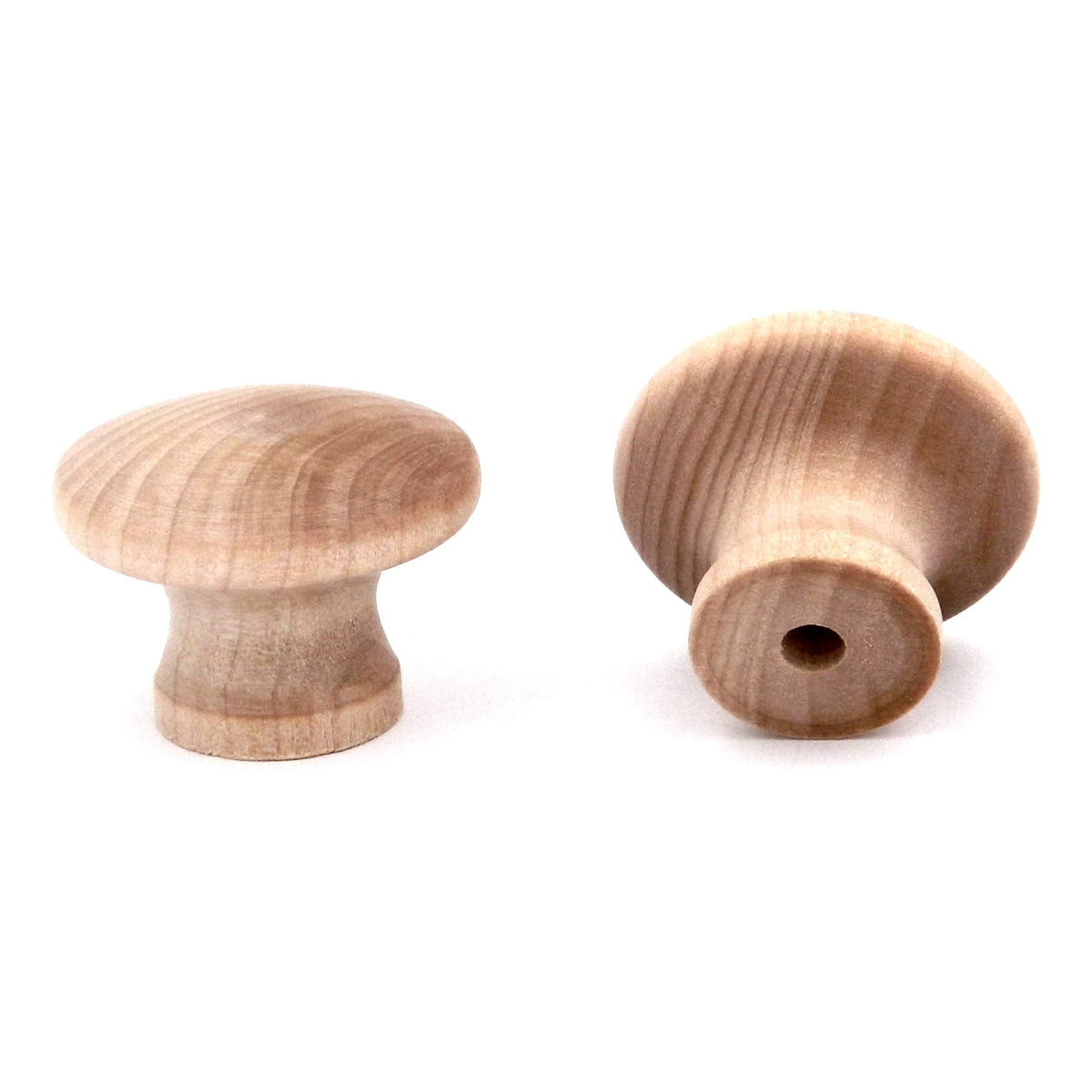 2 Pack Hickory Hardware Natural Woodcraft 1 1/4" Unfinished Round Wood ...