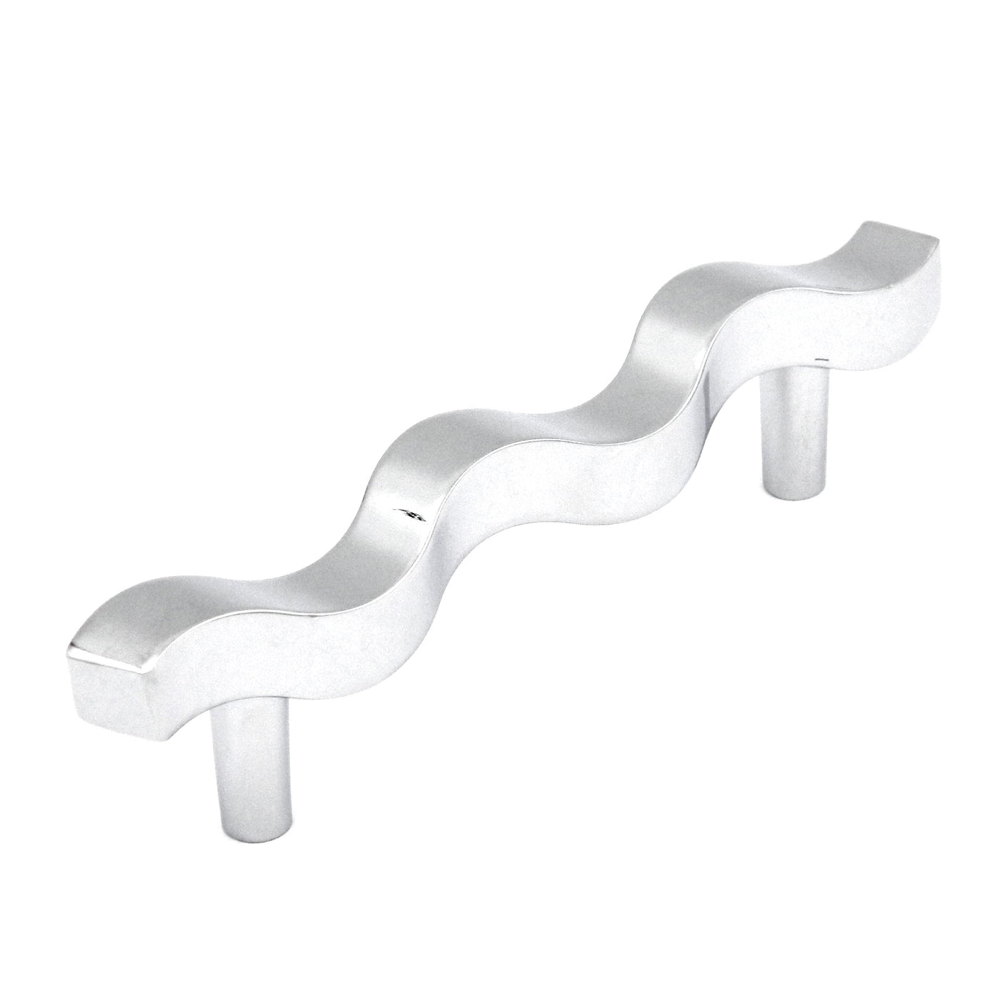 Belwith Hickory P2161-CH Chrome Euro 3 3/4"cc Wavy Cabinet Handle Pull ...