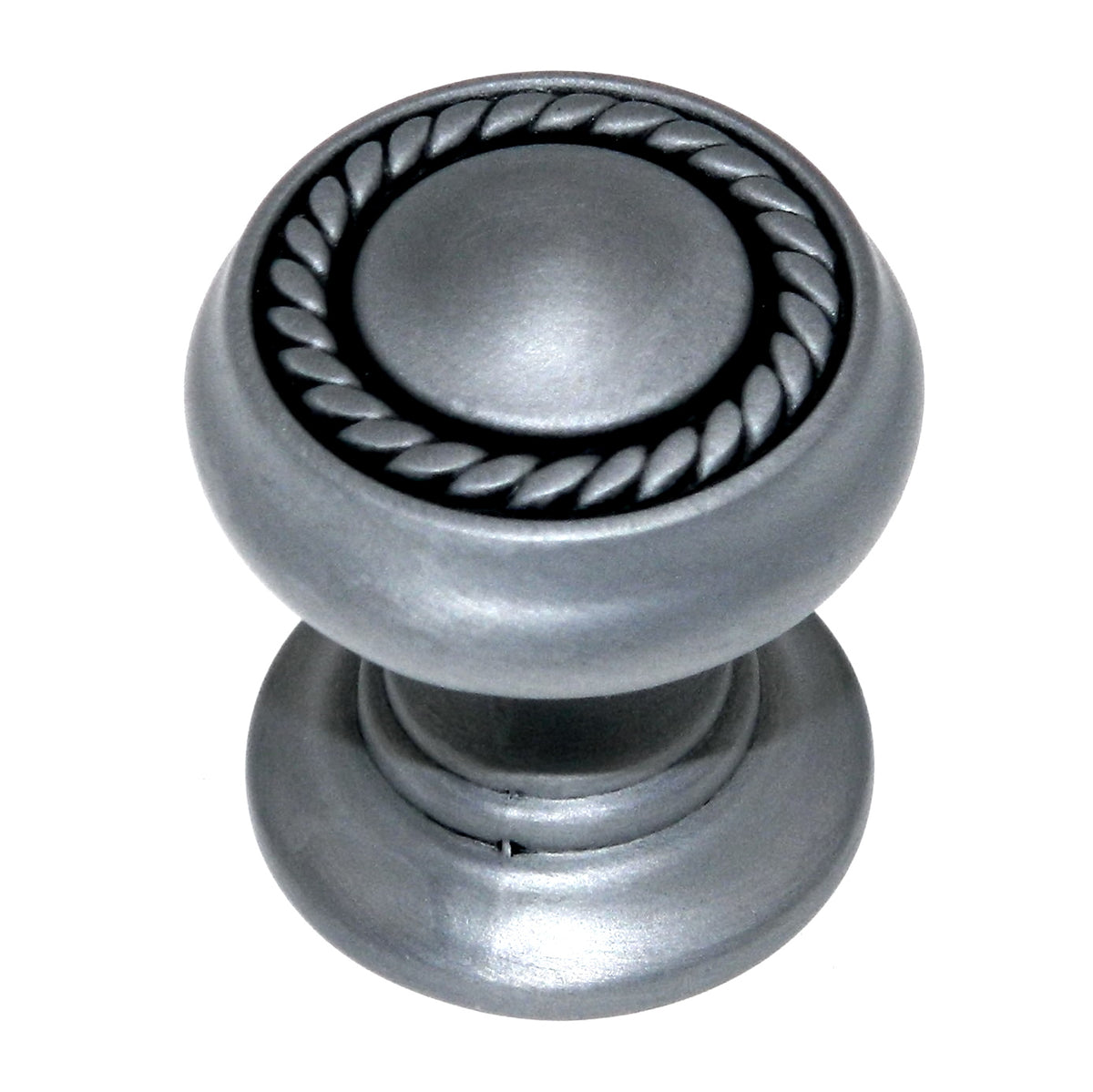 Belwith Hickory P4211-AP Antique Pewter 1 1/4" Rope Braid Cabinet Knob ...