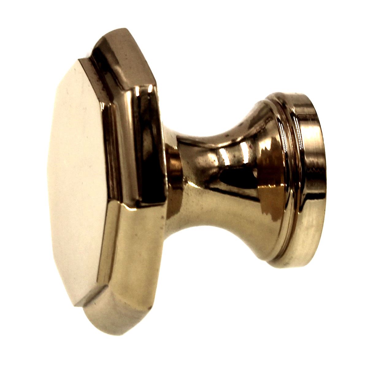 Belwith Keeler Period Brass 1 1/4" Octagon Solid Brass Cabinet Knob P9 – Westwoods Cabinet Hardware