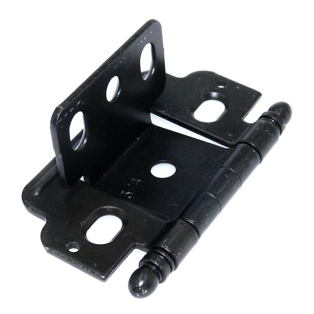 Amerock Dull Black Full Inset Wrap Hinge Ball Tip 3/4" Door PK3180TB-R ...
