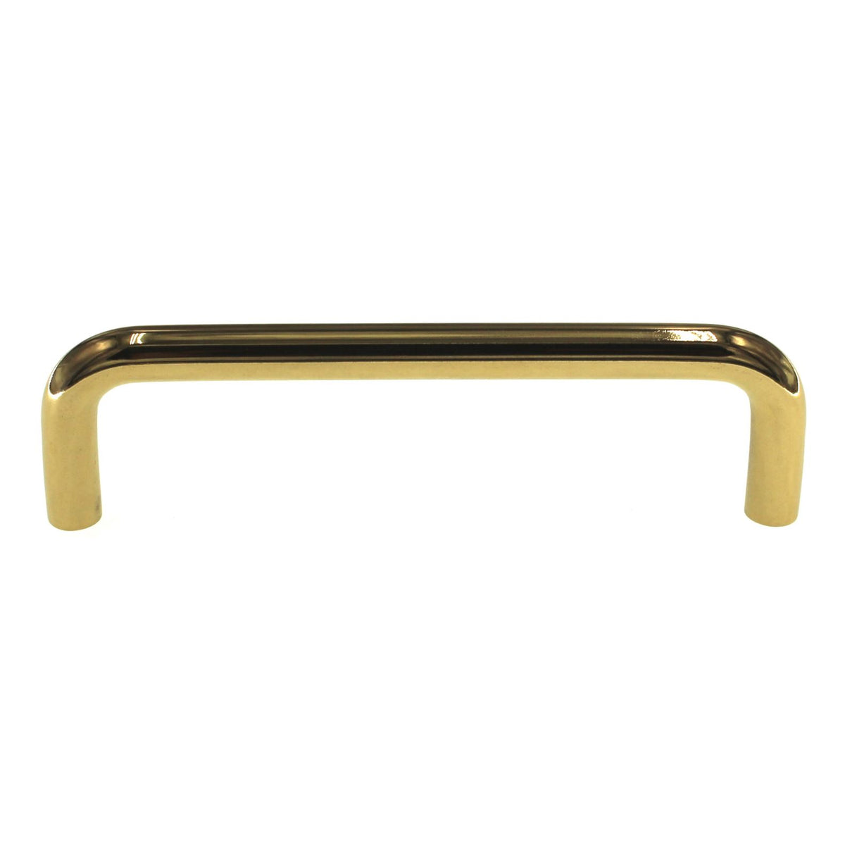Belwith Wire Pulls Polished Brass 4" Ctr. Cabinet Wire Pull Handle PW3 ...