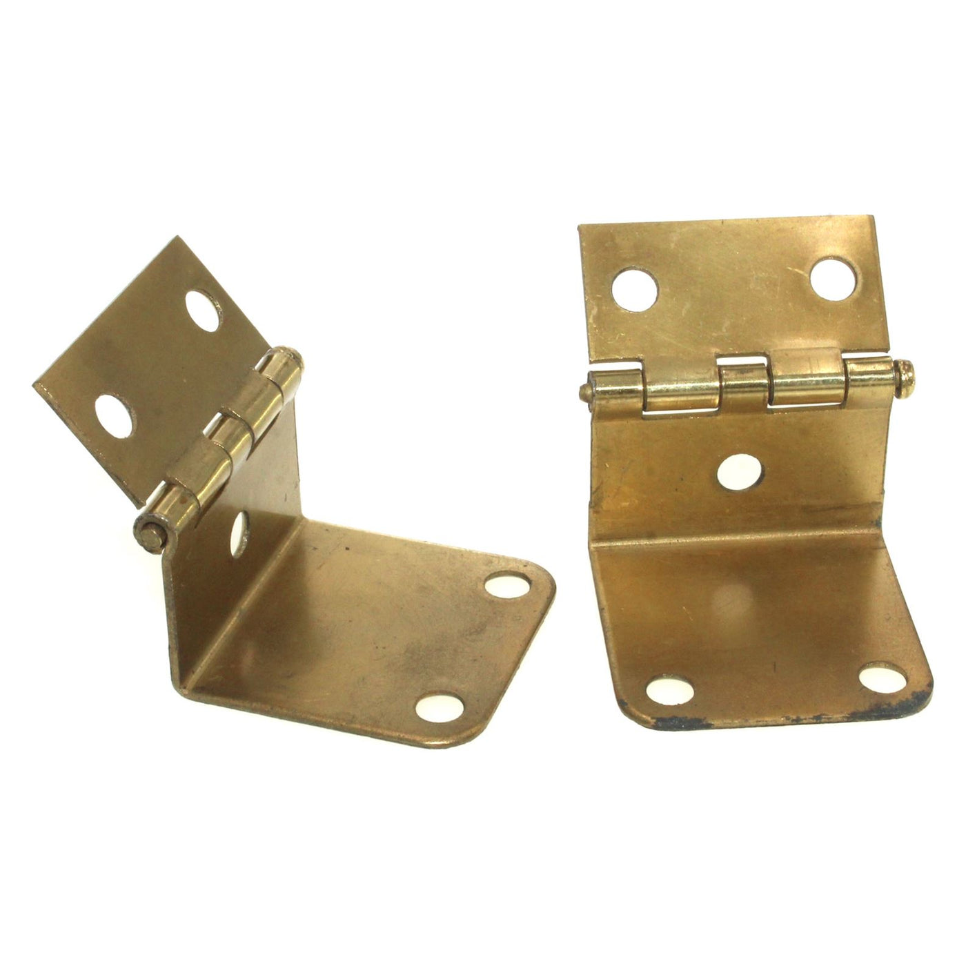 Pair Lawrence Brothers Bright Brass 3/4" Full Inset Cabinet Hinges SC1 ...